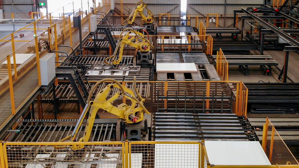 Automated Warehouse With Robotic Picking System